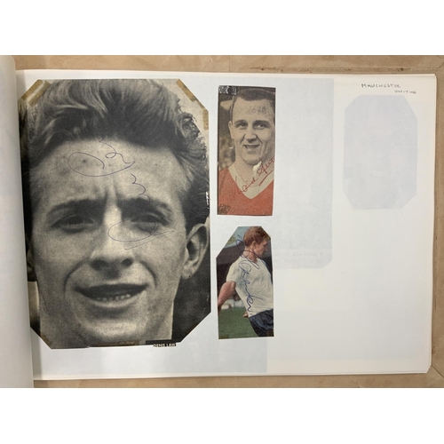 Old Football Autograph Book: Large scrapbook with magazines pictures ...