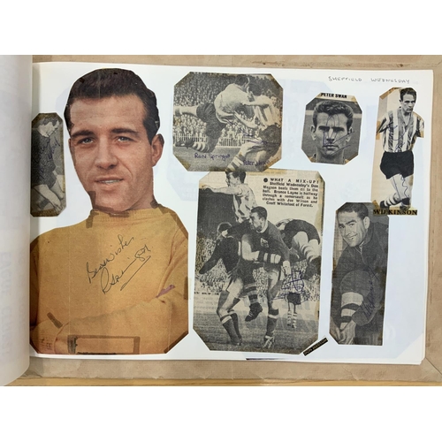 Old Football Autograph Book: Large scrapbook with magazines pictures ...