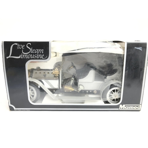 A Boxed Mamod Live Steam Limousine box is Worn.