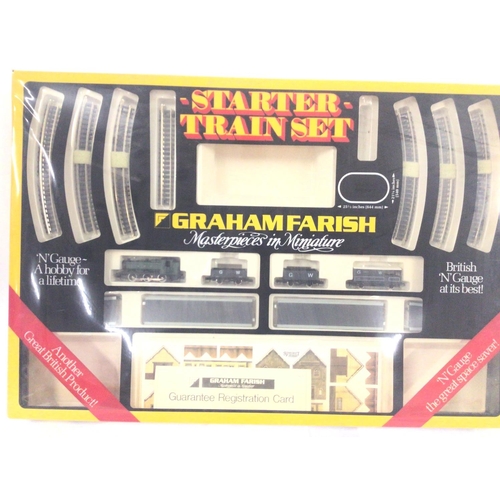 A Boxed N Gauge Graham Farish Starter set.