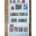 Two Victorian one pound stamps an Edwardian VII one pound stamp George ...