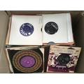 A box of 7" singles and EPs by various artists including The a Rolling ...