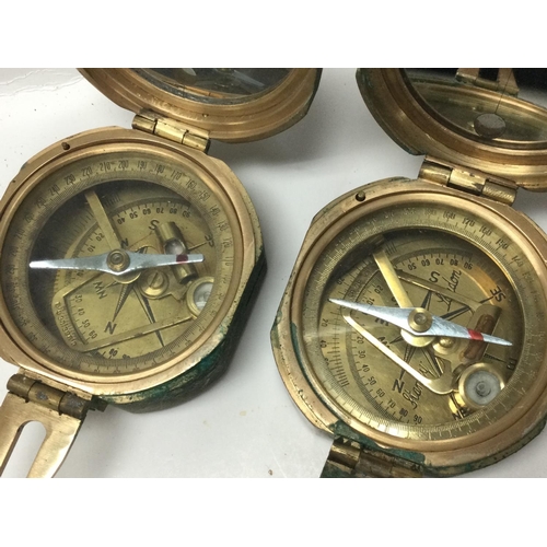 Two reproduction Stanley compasses. Postage category B