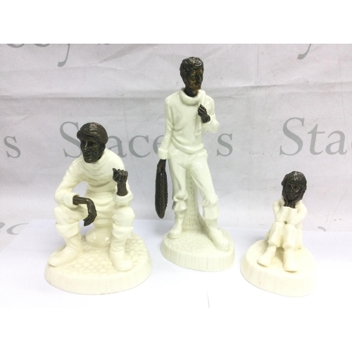 Three Minton porcelain figures comprising Spellbound, Traveller's Tales ...