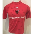 2003 Atlanta Silverbacks Signed Football Shirt: Red short sleeve brand ...