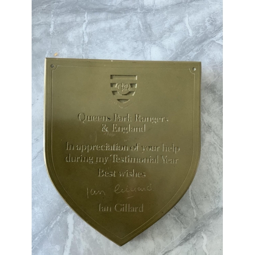 Ian Gillard QPR Testimonial Football Plaque: Heavy bronze looking ...