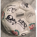 2001 Liverpool Treble Winners Signed Football. Official ball with ...