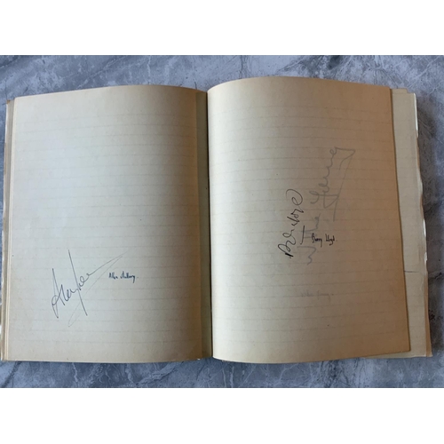 1960s Autograph Book: Lined exercise book with 170 autographs to ...