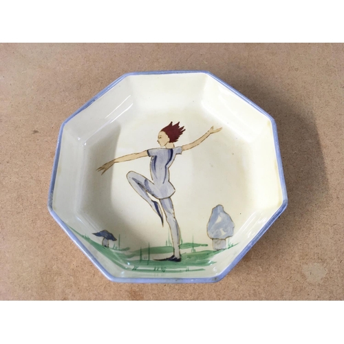 A Susie Cooper "puck" nursery plate dish circa 1920s 12.5cm diameter ...