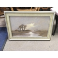 A painting of a countryside view signed Vic Ellis. Approx measurements ...