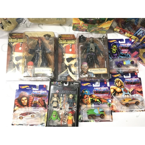 A Collection of Boxed Toys Including Futurama. pirates Of The Caribbean ...