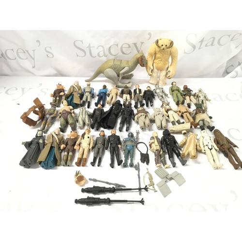 A Collection of Vintage Star Wars Figures And Accessories. And A Boxed ...