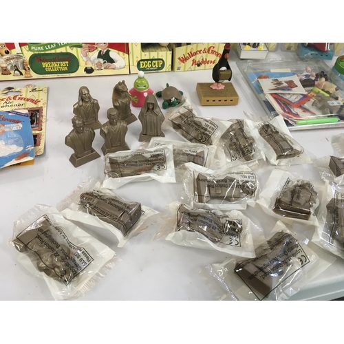 A collection of Wallace and Gromit merchandise also various Star Wars ...