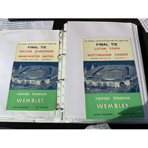 FA Cup Final Programme Collection: Stunning condition complete run from ...