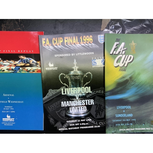 FA Cup Final Football Programmes: Large quantity in excellent condition ...