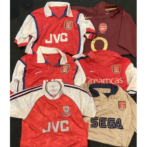 Arsenal Football Shirts Collection: Eight shirts in fair condition ...