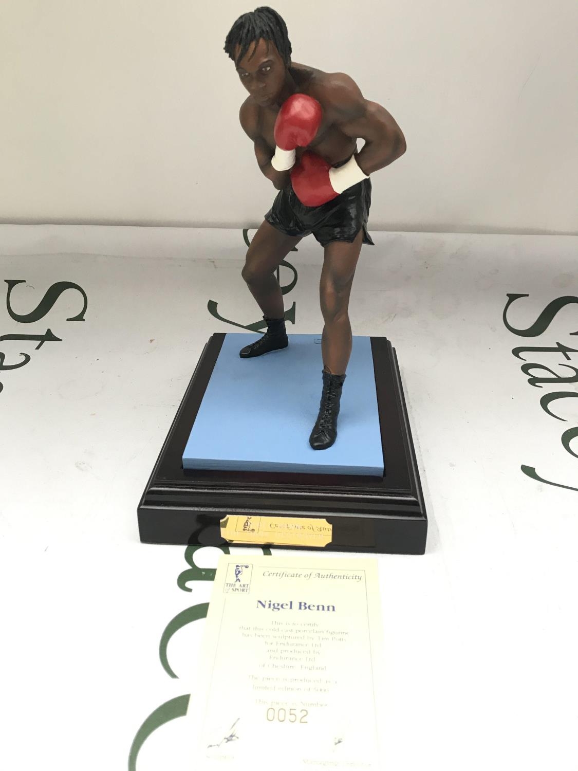 A Endurance Art Of Sport Boxing Figure. Nigel Benn.
