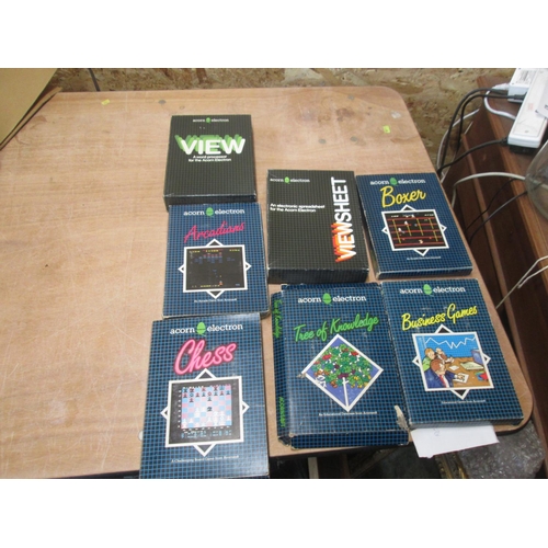 Acorn Electron games, spreadsheet etc.