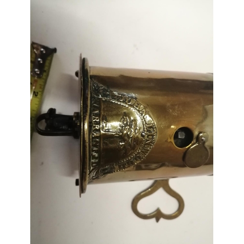 19th century brass John Linwood Patent clockwork roasting spit / jack