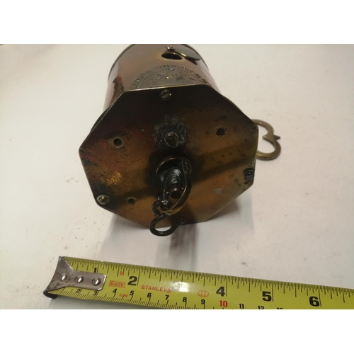 19th century brass John Linwood Patent clockwork roasting spit / jack