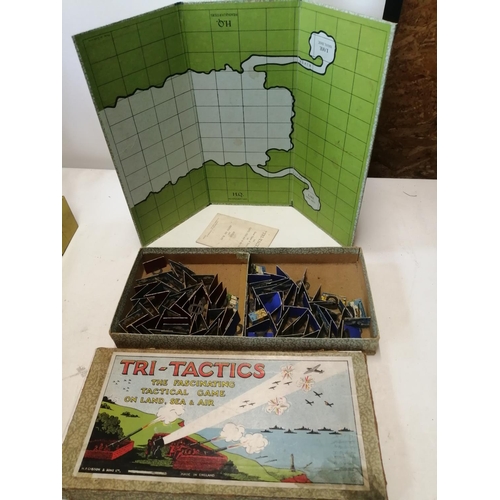Vintage Tri Tactics board game,, military interest