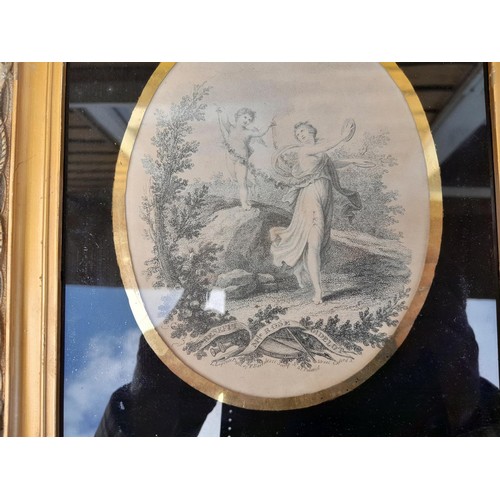 Pair of 19th century Bartolozzi prints in gilt frames