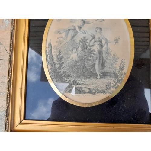 Pair of 19th century Bartolozzi prints in gilt frames