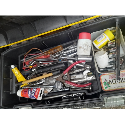 Stanley Fat Max tool box with contents including socket sets