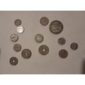 Coins : small amount of silver with some base metal foreign coins