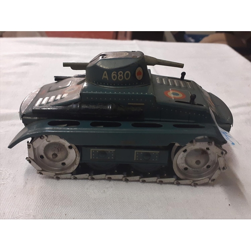 "Arnold" Tin Plate Tank A680 c.1950-1959.