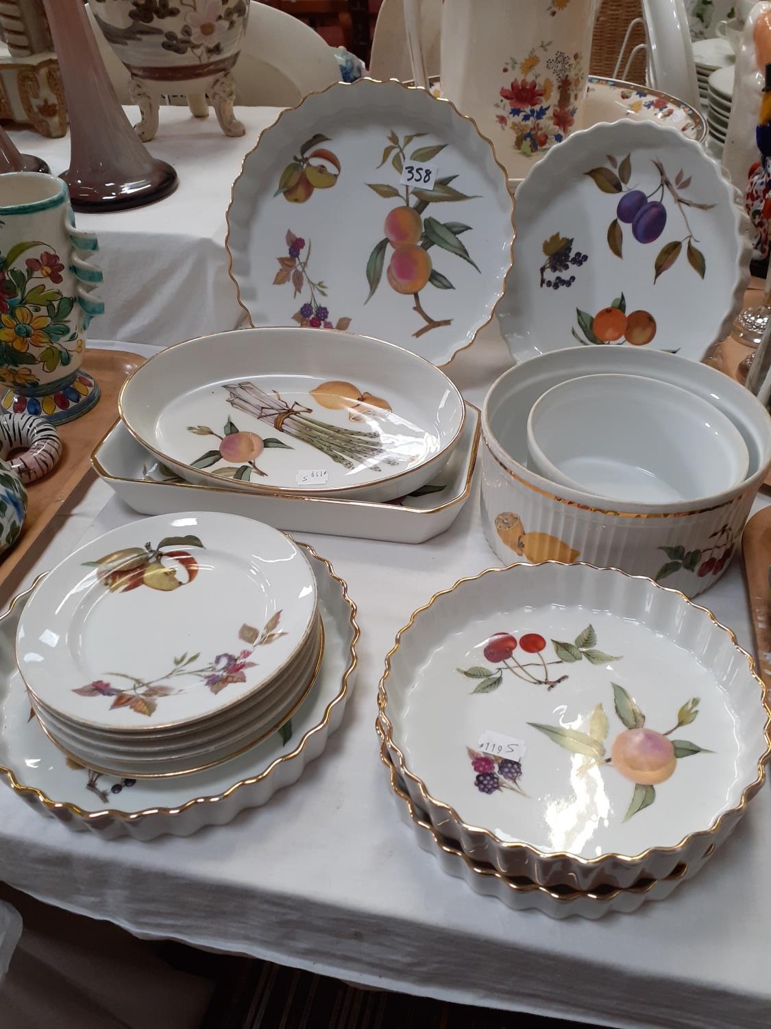 Quantity of Royal Worcester "Evesham" China.