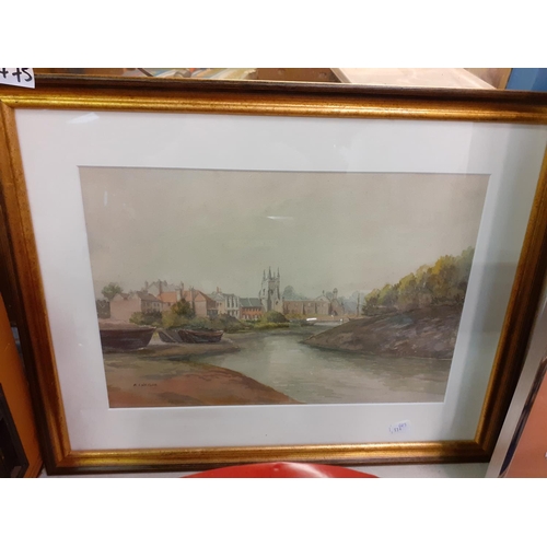 Framed Water Colour Signed F I Naylor.