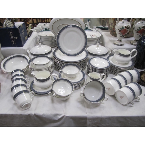 84 Piece Royal Doulton "Sherbrooke" Dinner & Coffee Set.