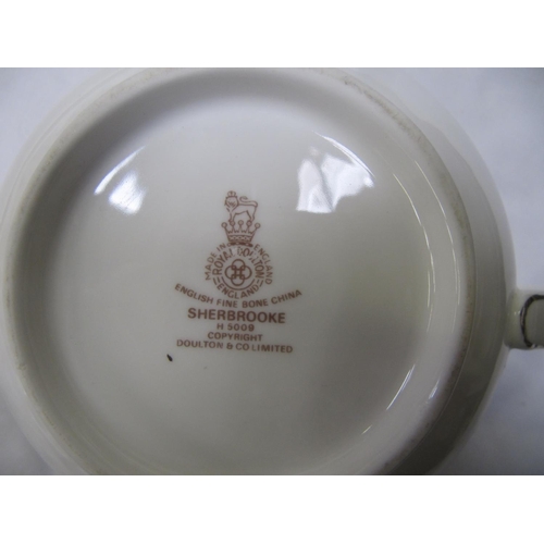 84 Piece Royal Doulton "Sherbrooke" Dinner & Coffee Set.