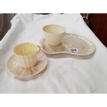 Belleek Sixth Period Cob Lustre Tridacna Coffee Cup and Saucer and ...