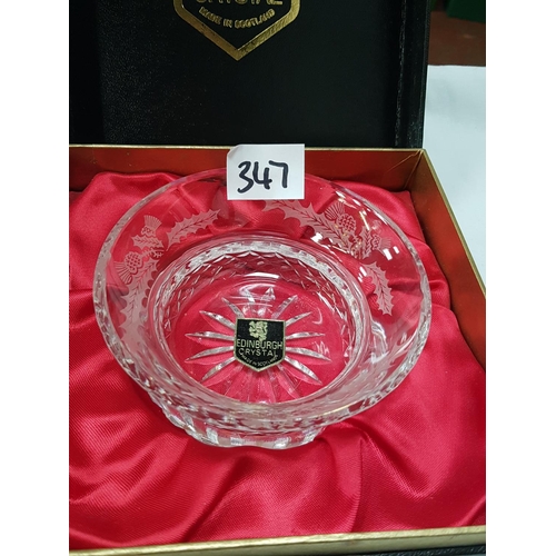 Boxed Edinburgh Crystal Bowl.
