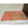 Handcrafted Red & Pink Paisley Pattern Bedspread.
