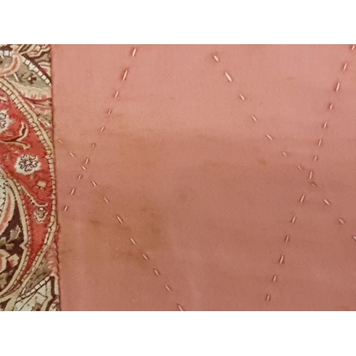Handcrafted Red & Pink Paisley Pattern Bedspread.