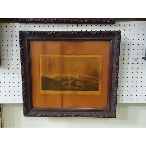 Pair of Framed & Glazed Llanelly Pictures - "Llanelly Parish, Church ...