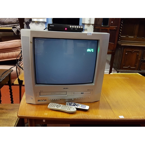 Bush TV with Built in Video & DVD Player along with Goodmans Set Top Box.