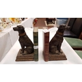 Pair of Heavy Labrador Bookends.