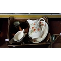 Box to Include Royal Winton Jug & Bowl, Barum Ware Jugs etc.