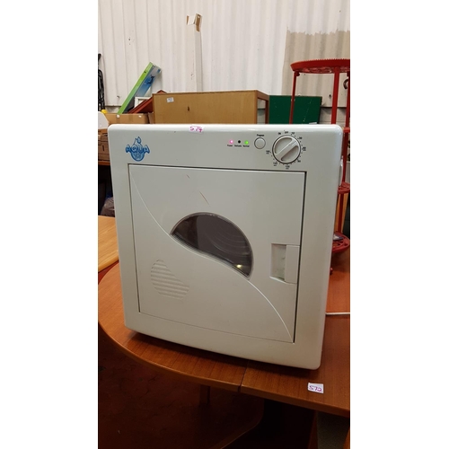 Table Top "Aquadri" Tumble Dryer - 52cm tall x 48cm wide x 29 cm deep.
