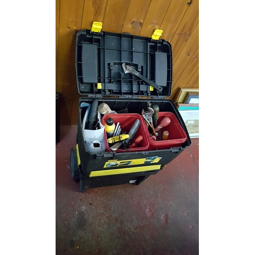 Stanley Mobile Work Centre Tool Box & Quantity of Tools.