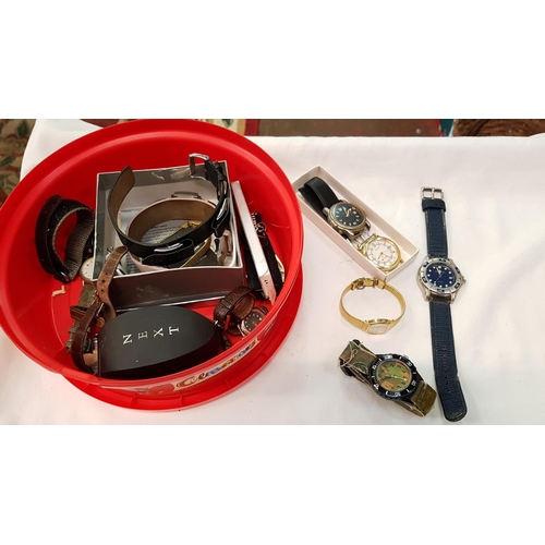 Box of Assorted Watches Including Seiko, Timex, Constant etc.