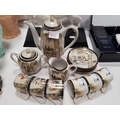 15 Piece "Roxy China" Hand Finished Oriental Coffee Set.