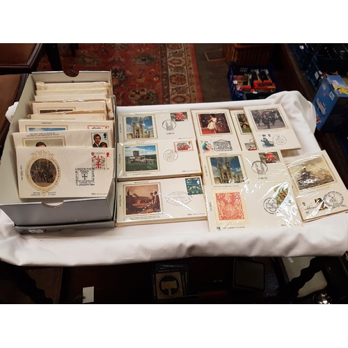 Box of Assorted Post Office Stamp Cards.