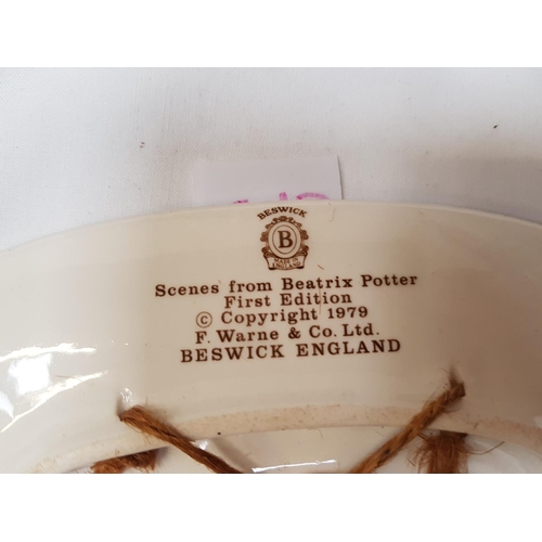 Vintage Beswick Scenes of Beatrix Potter First Edition Plate - approx 8 ...