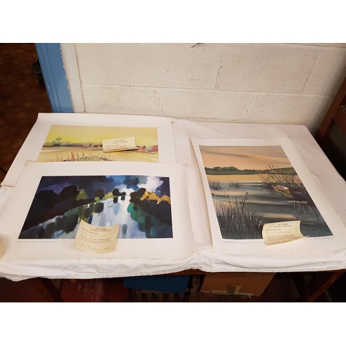 Three Limited Edition Signed Prints by Martin Quigley with Certificates ...