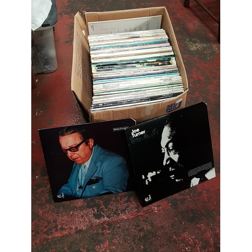 Box of Vinyl LP Jazz & Blues Albums Including Bessie Smith, Louis ...